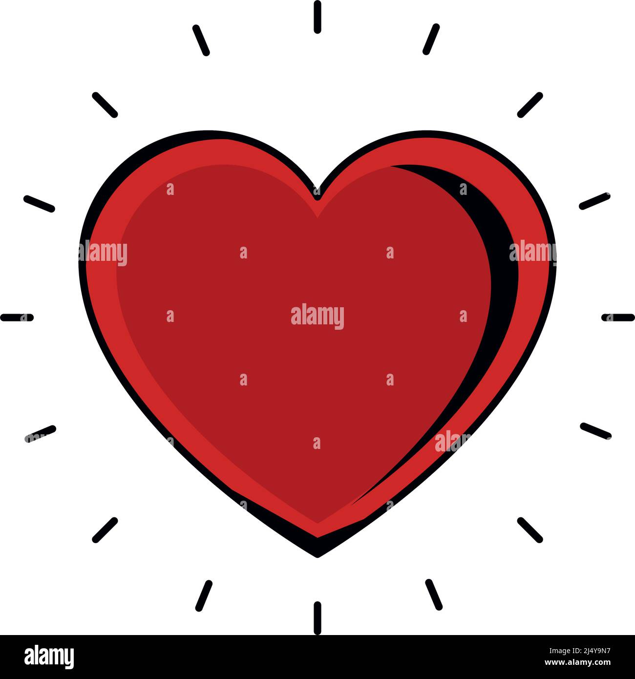 shining heart icon Stock Vector Image & Art - Alamy