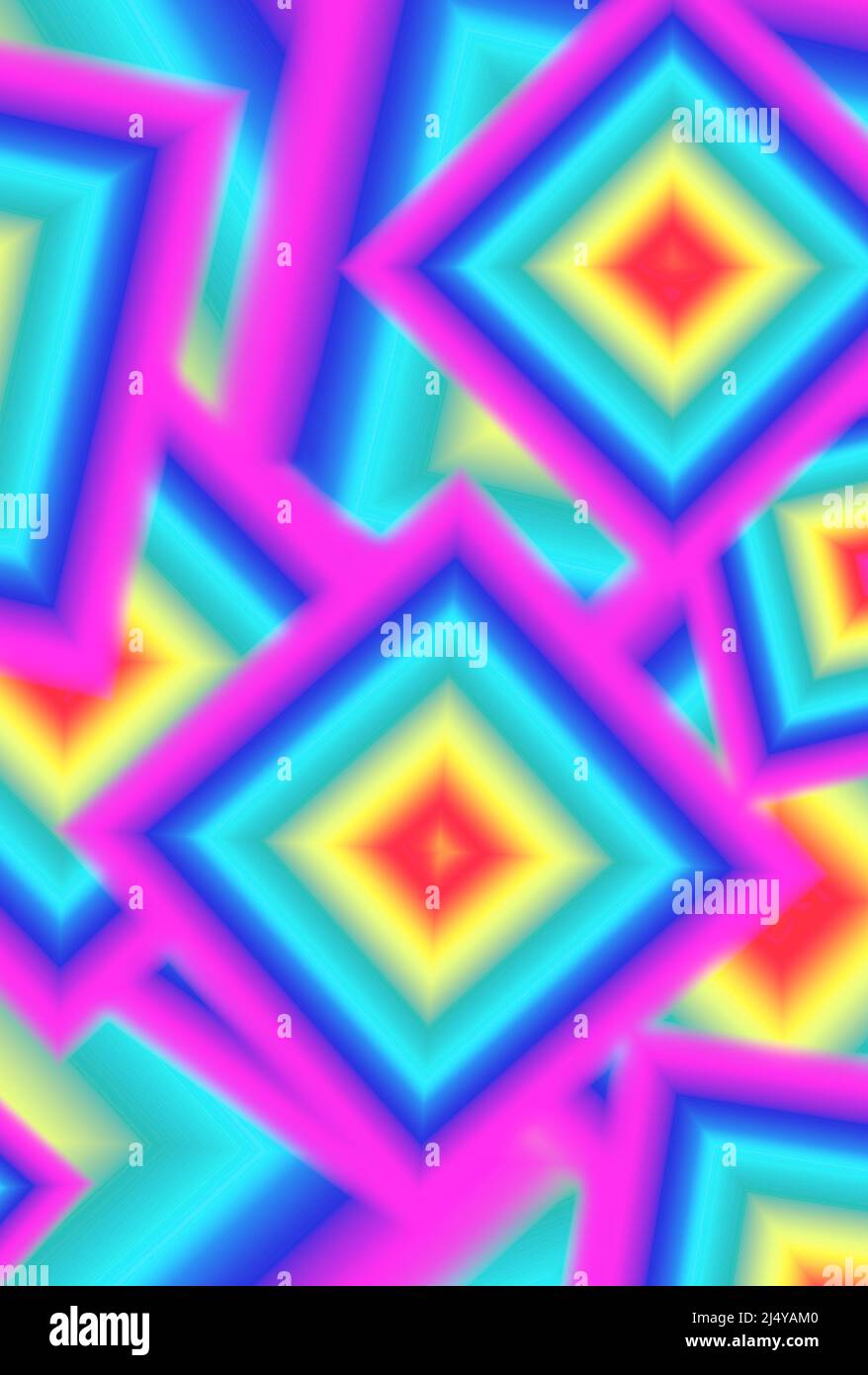 Illustration of geometric colorful chaotic square frame abstract ...