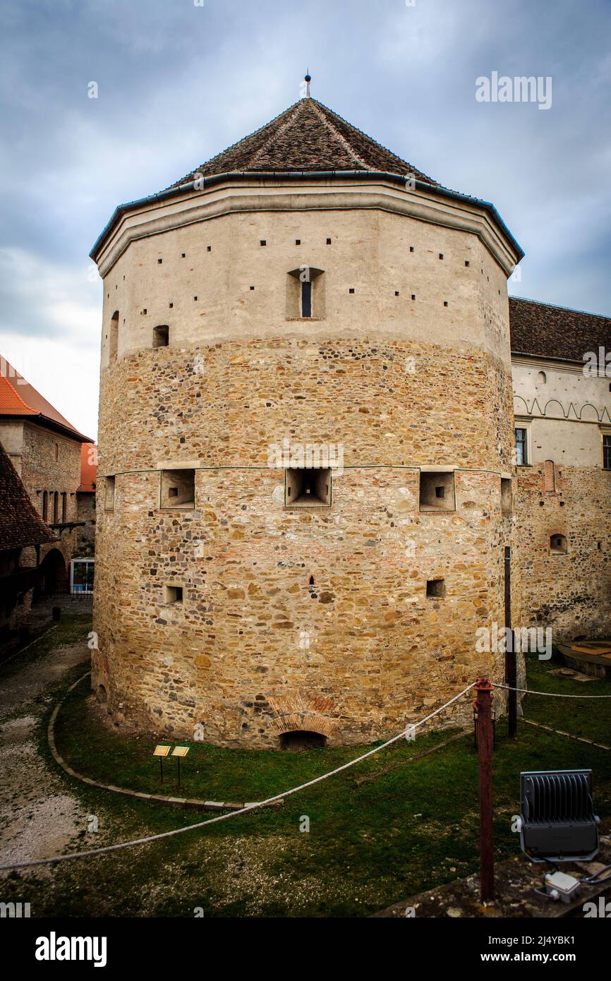 Inside of the Fagaras Citadel in Fagaras, Brasov County (Romania) - a ...