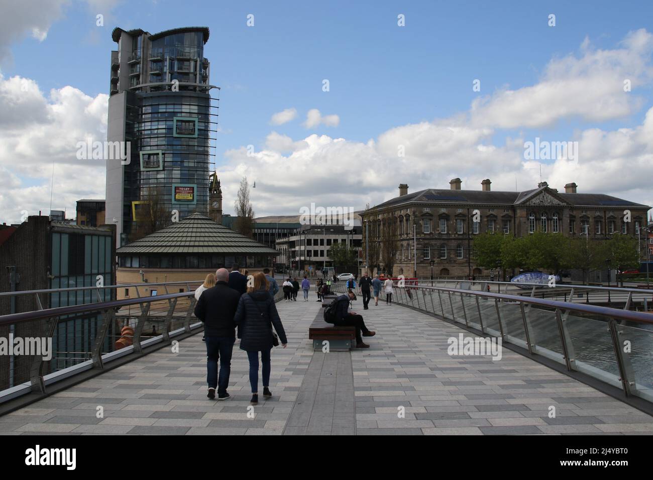 Belfast footbridge hi-res stock photography and images - Alamy