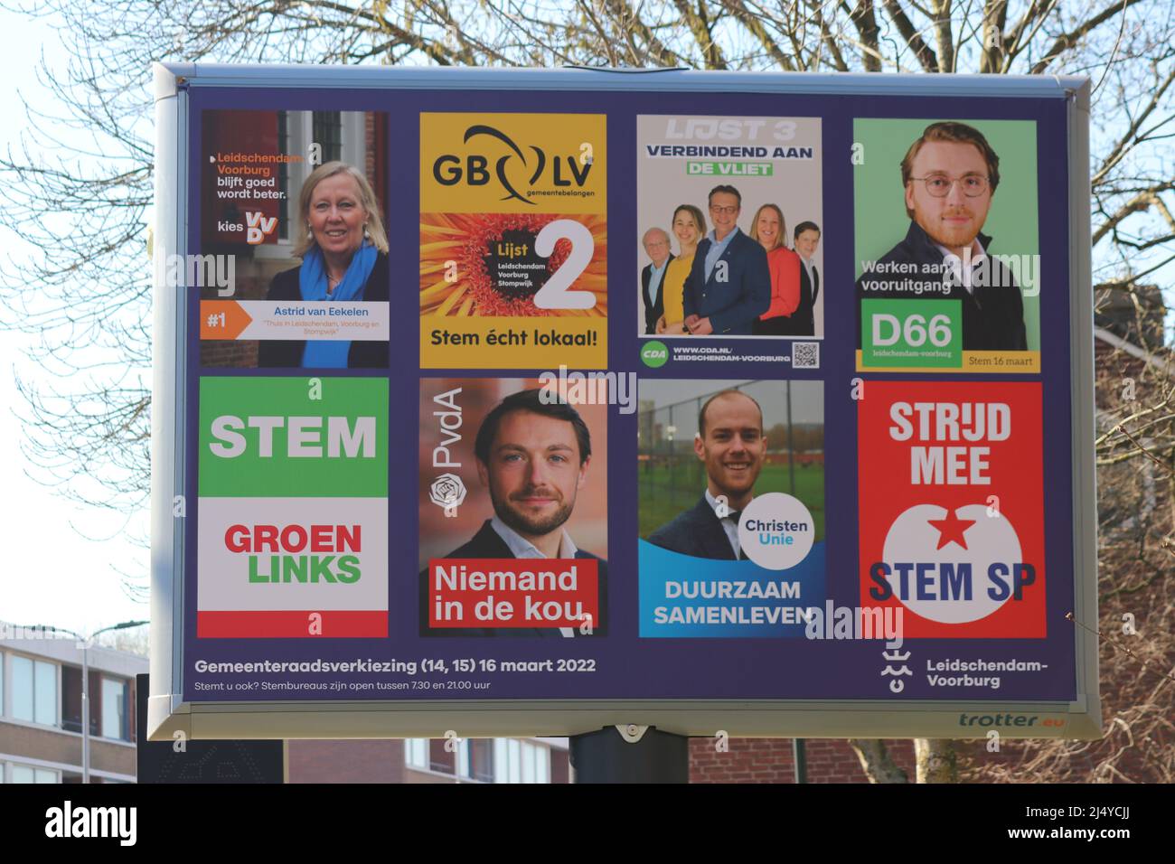 Election posters on Trotter sign prepared by municipality for city ...