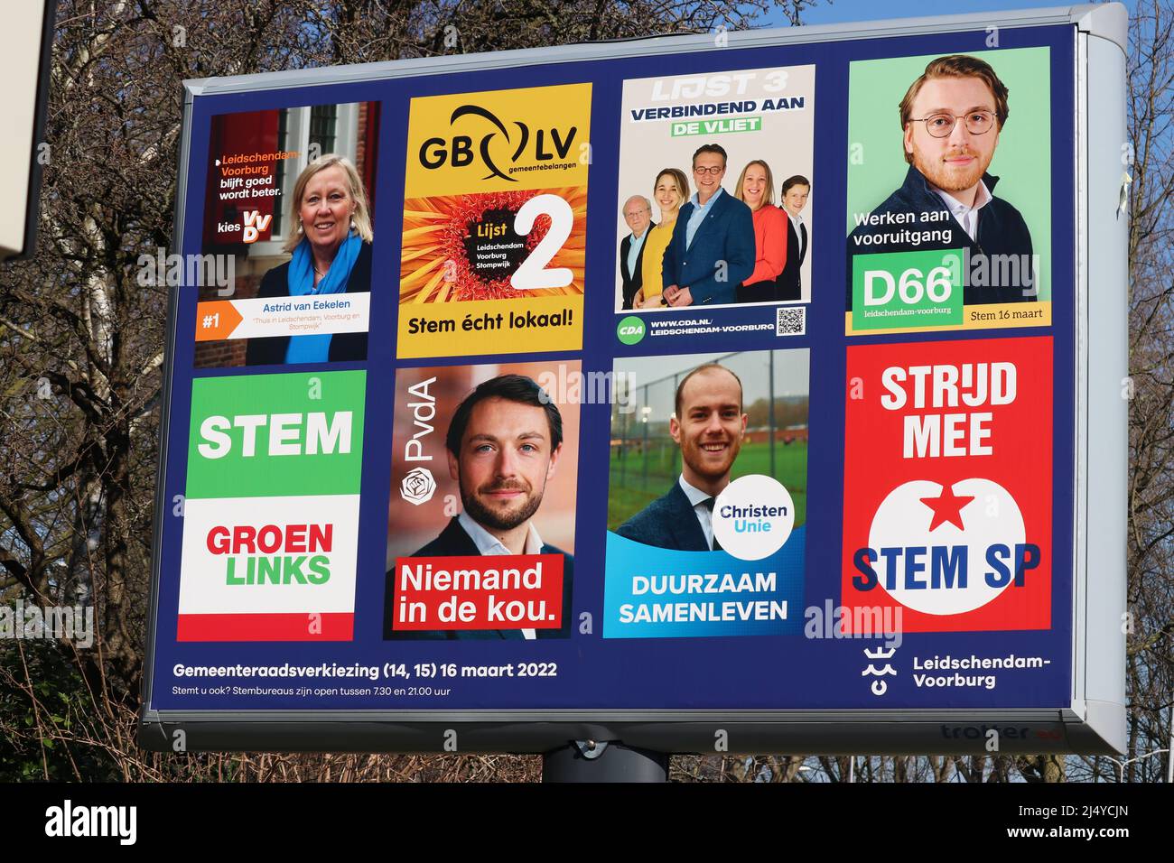 Election posters on Trotter sign prepared by municipality for city ...