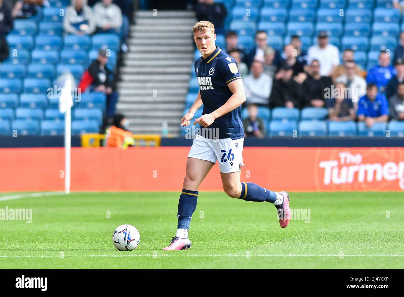 LONDON, UK. APR 18TH Daniel Ballard of Millwall in action during the ...