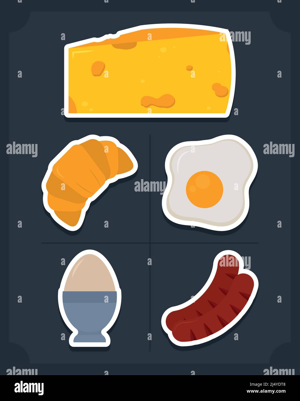 breakfast food icon set Stock Vector Image & Art - Alamy