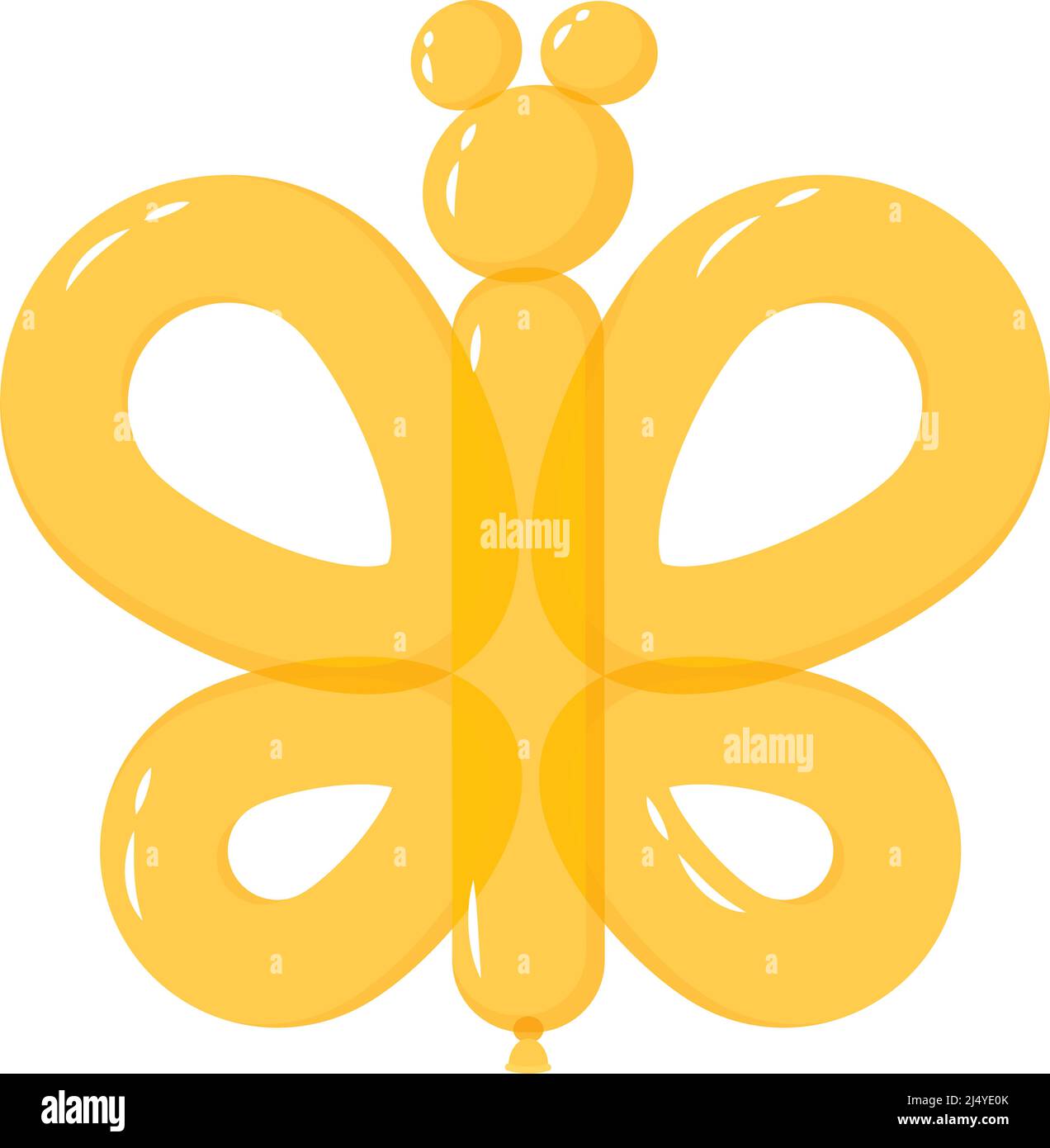 yellow butterfly balloon Stock Vector Image & Art - Alamy