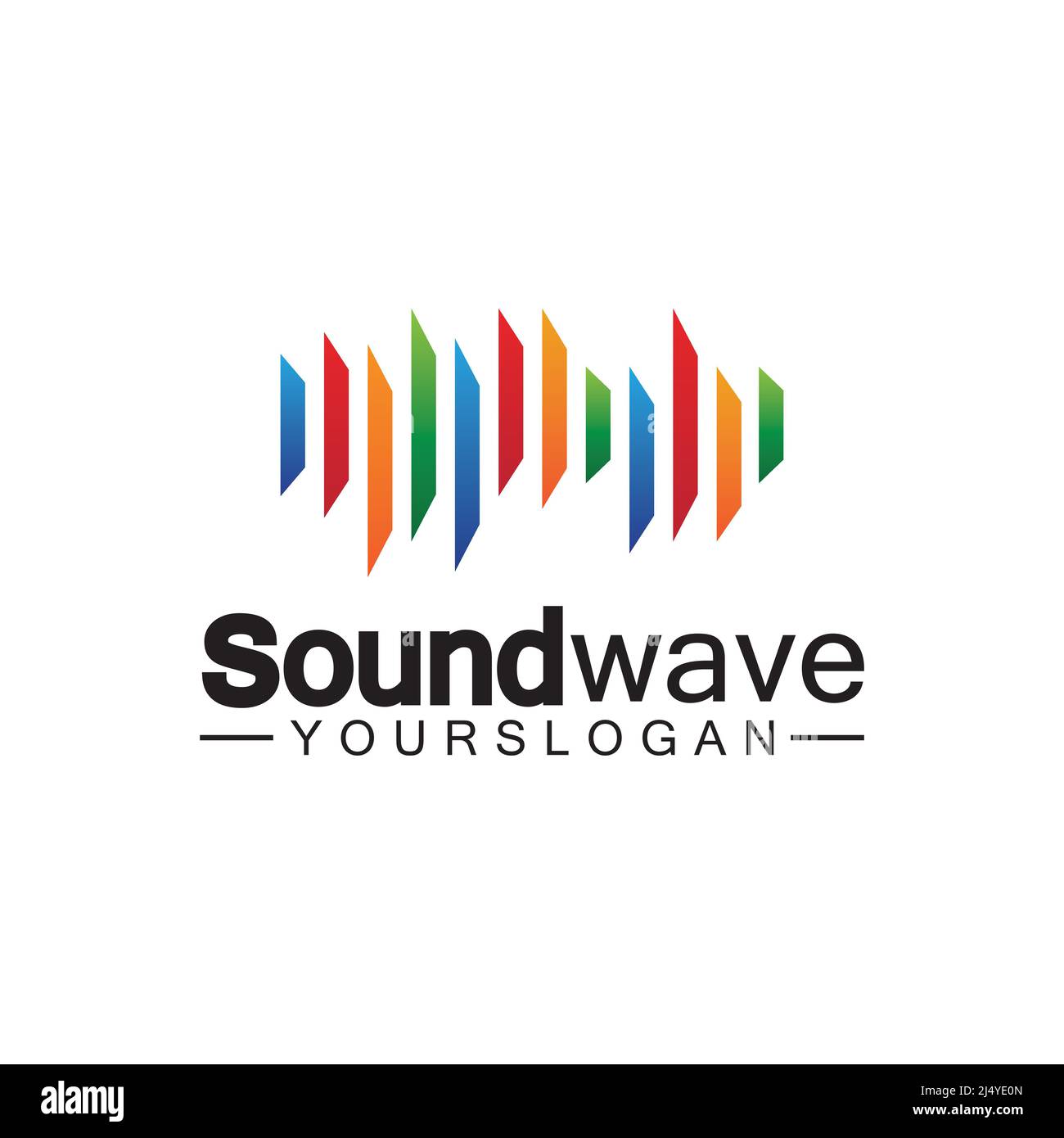 Sound wave logo and symbol vector Stock Vector Image & Art - Alamy