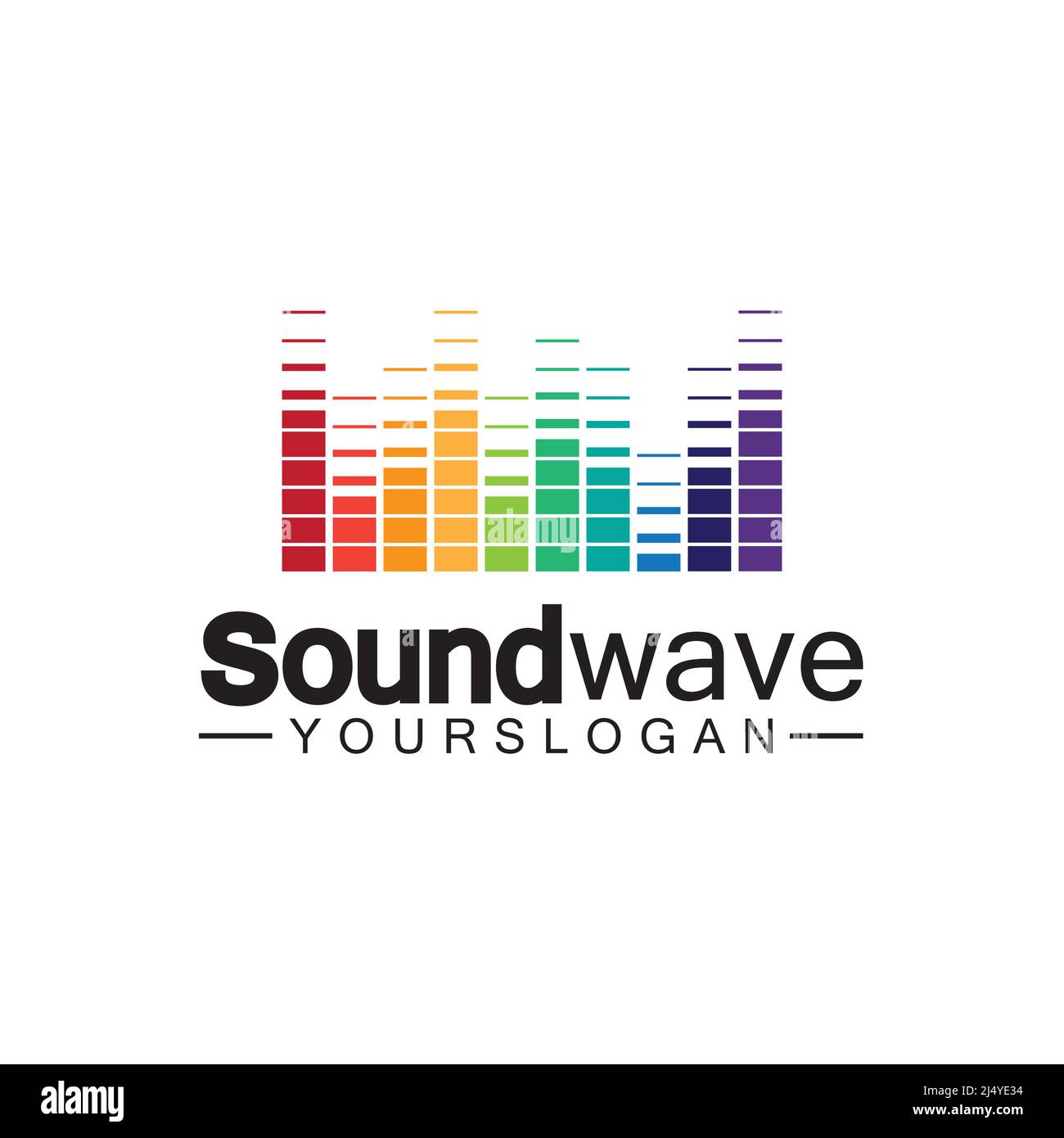 Sound wave logo and symbol vector Stock Vector Image & Art - Alamy