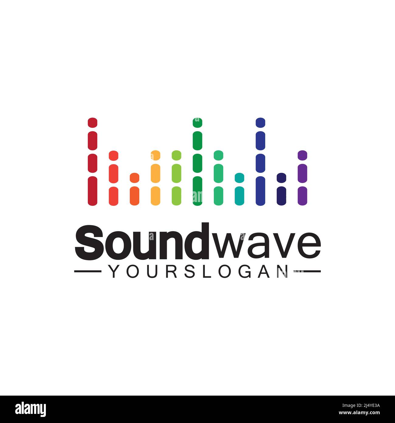 Sound wave logo and symbol vector Stock Vector Image & Art - Alamy