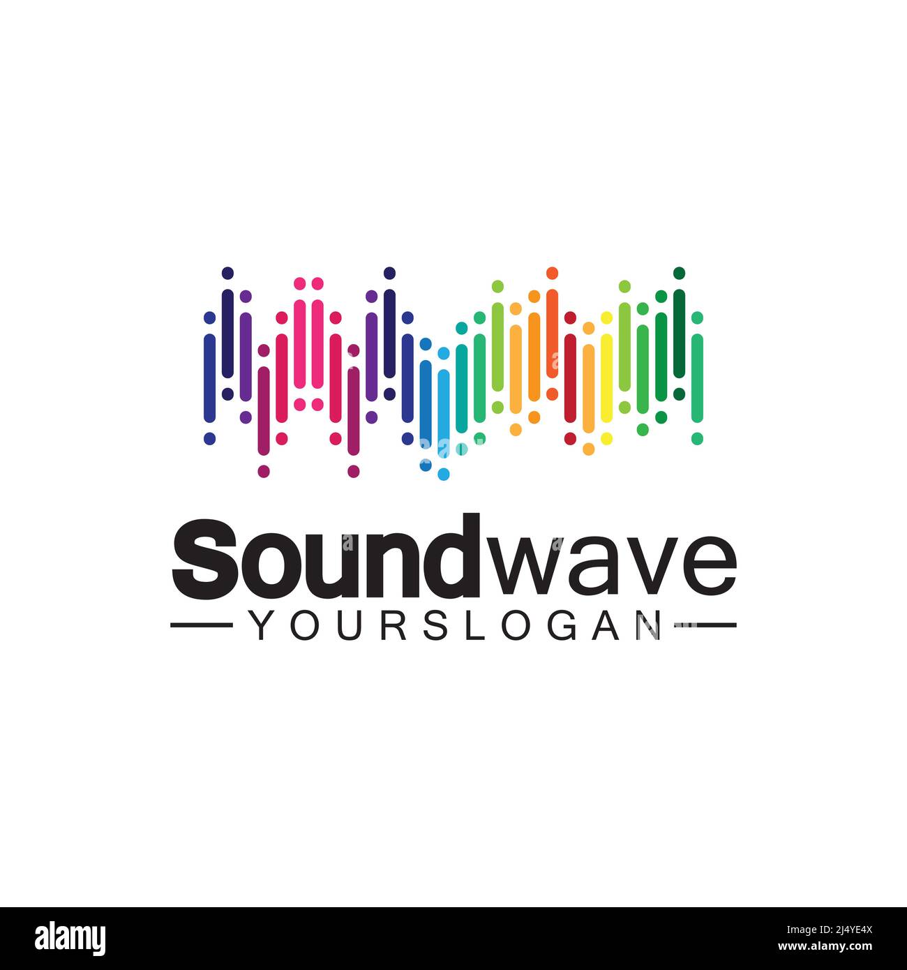 Sound wave logo and symbol vector Stock Vector Image & Art - Alamy