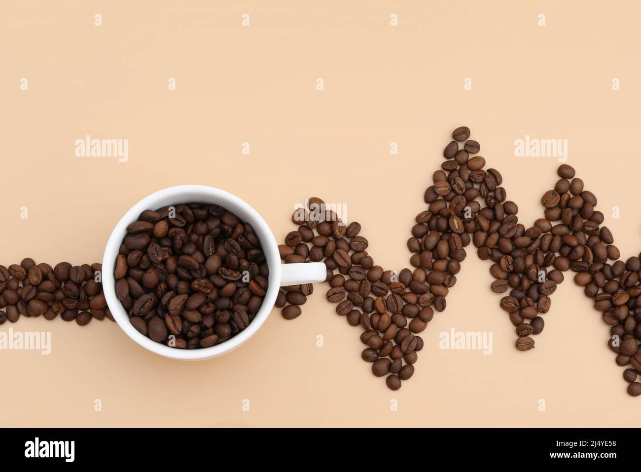 creative background with coffee beans Stock Photo - Alamy
