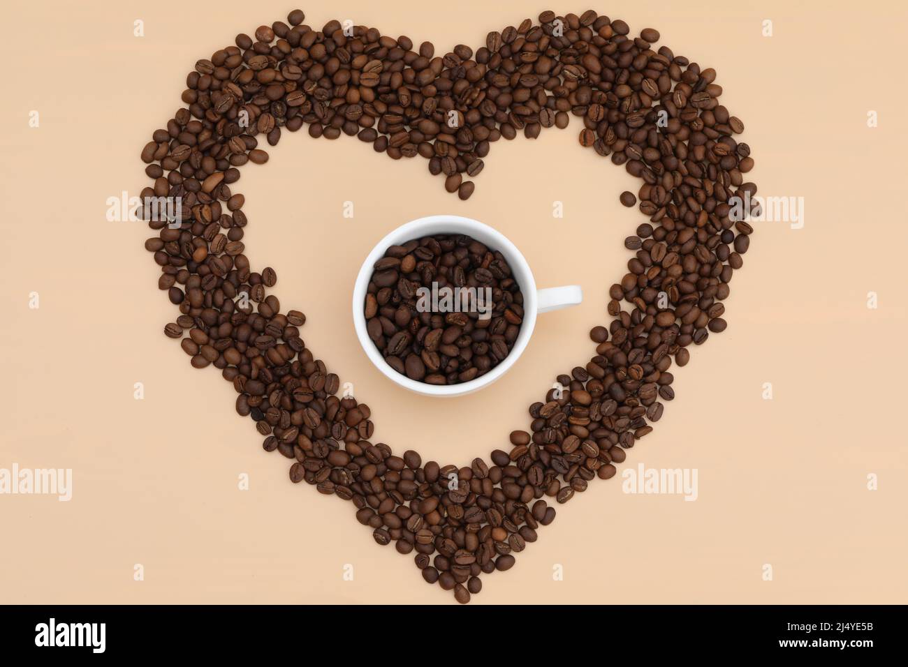 creative background with coffee beans Stock Photo - Alamy