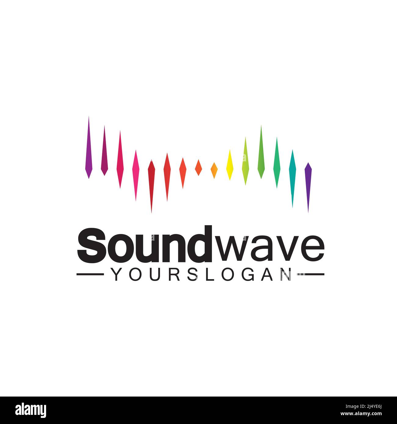 Sound wave logo and symbol vector Stock Vector Image & Art - Alamy