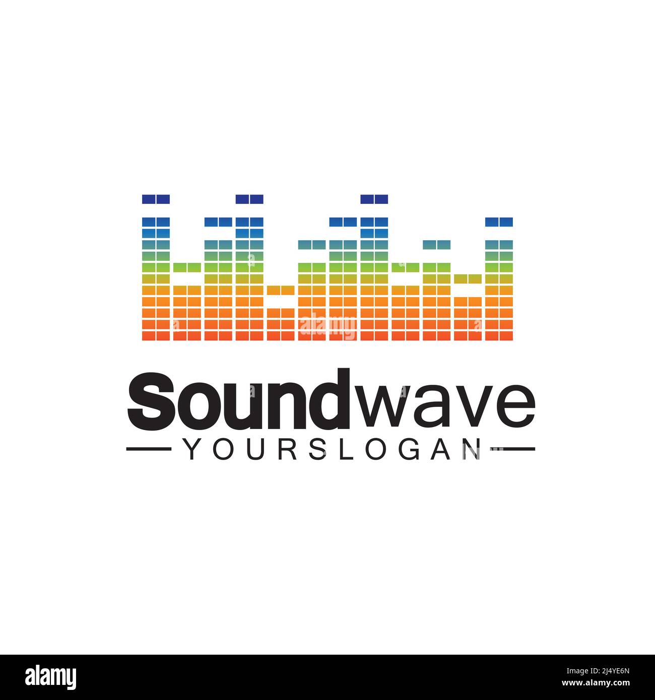 Sound wave logo and symbol vector Stock Vector Image & Art - Alamy