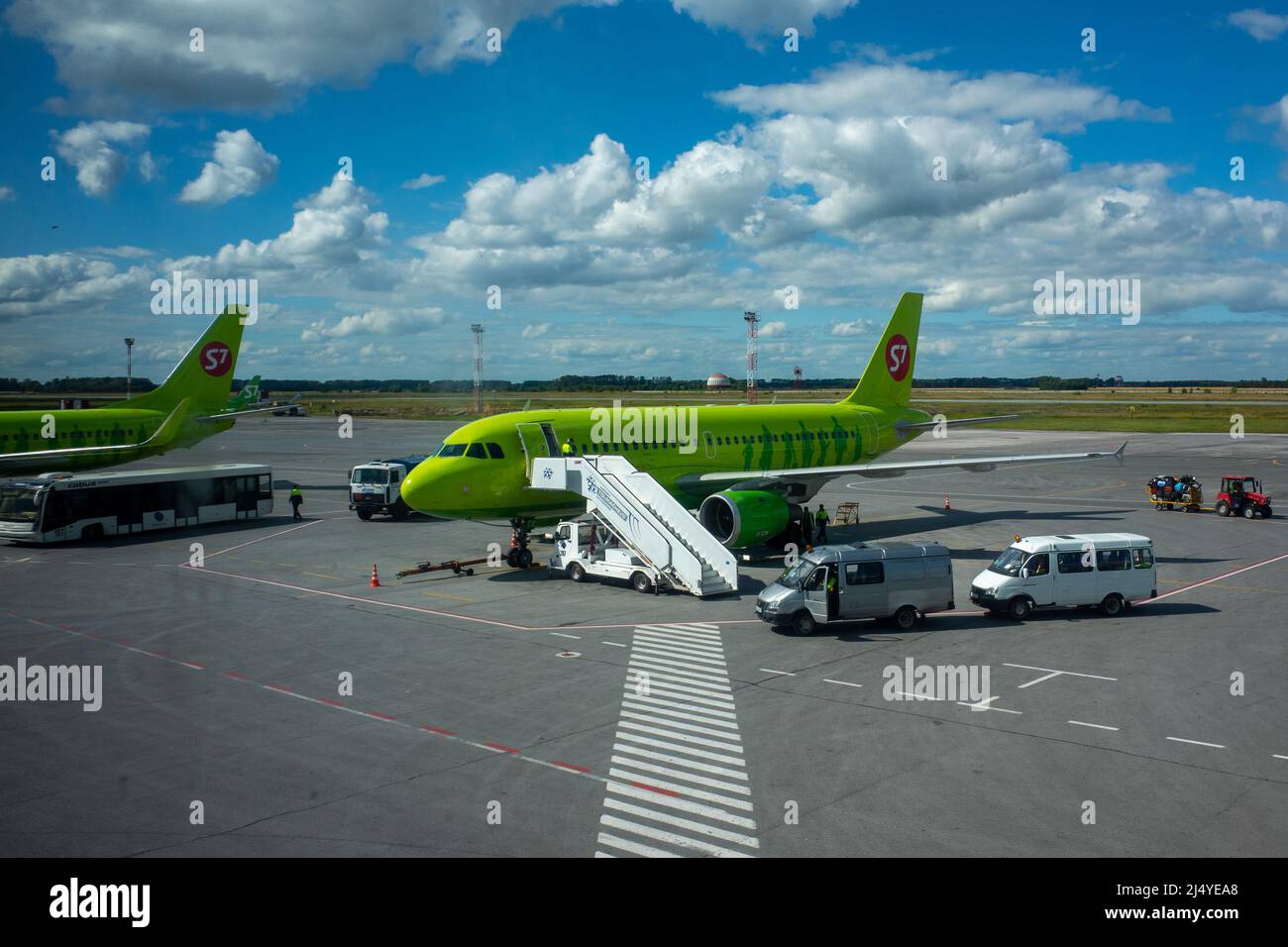 Airfield tolmachevo airport hi-res stock photography and images - Alamy