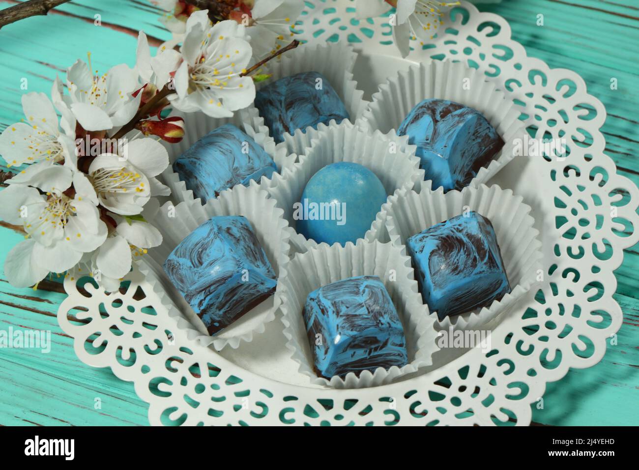homemade chocolate candies Stock Photo - Alamy