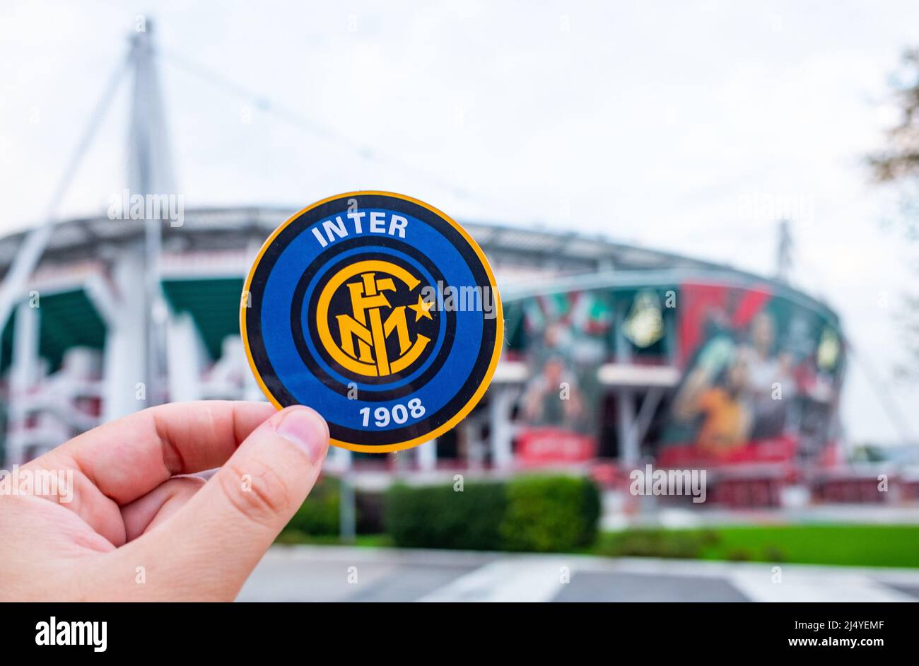 Inter milan football club logo hi-res stock photography and images - Alamy