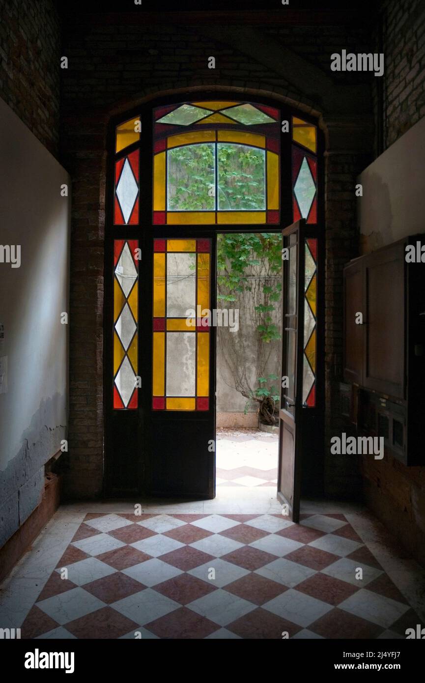 Open stained glass window hi-res stock photography and images - Alamy