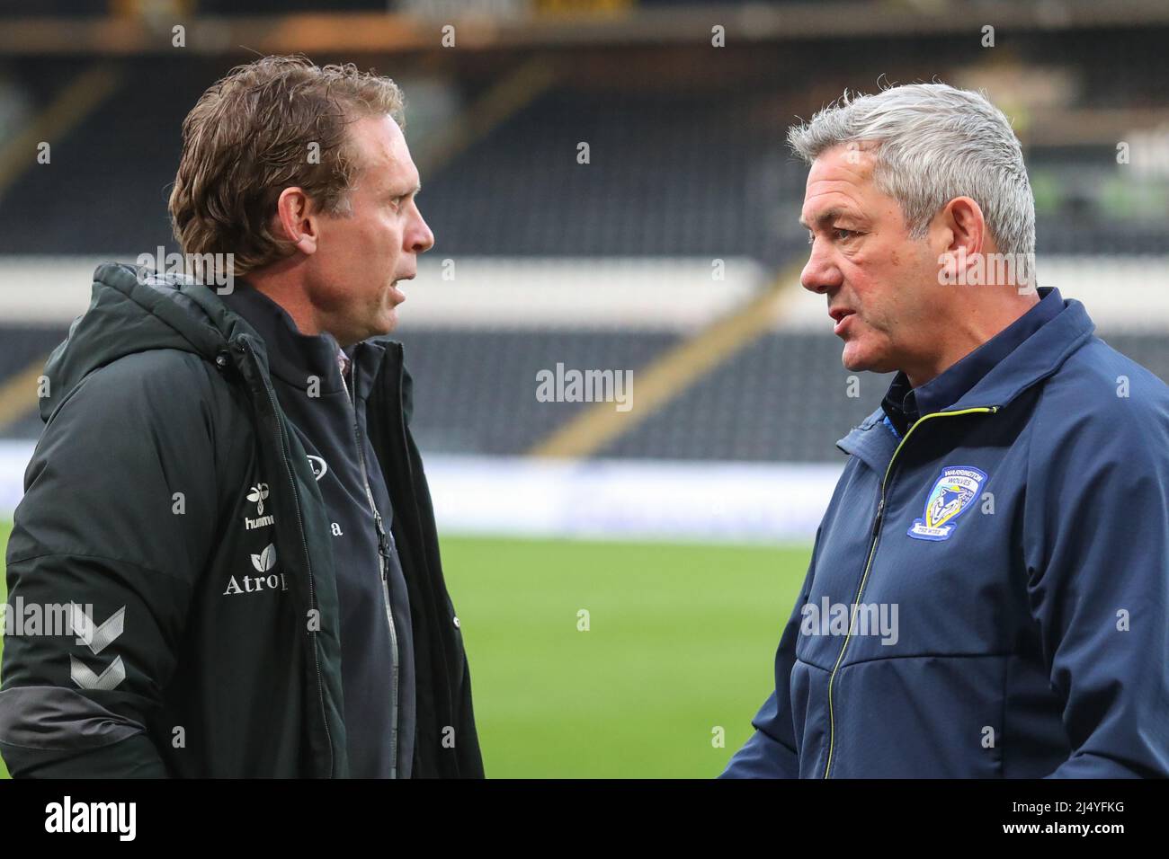 Brett Hodgson Head Coach of Hull FC and Daryl Powell Head Coach of ...