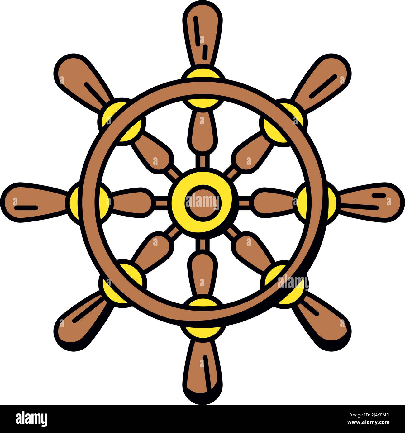 wooden rudder icon Stock Vector Image & Art - Alamy