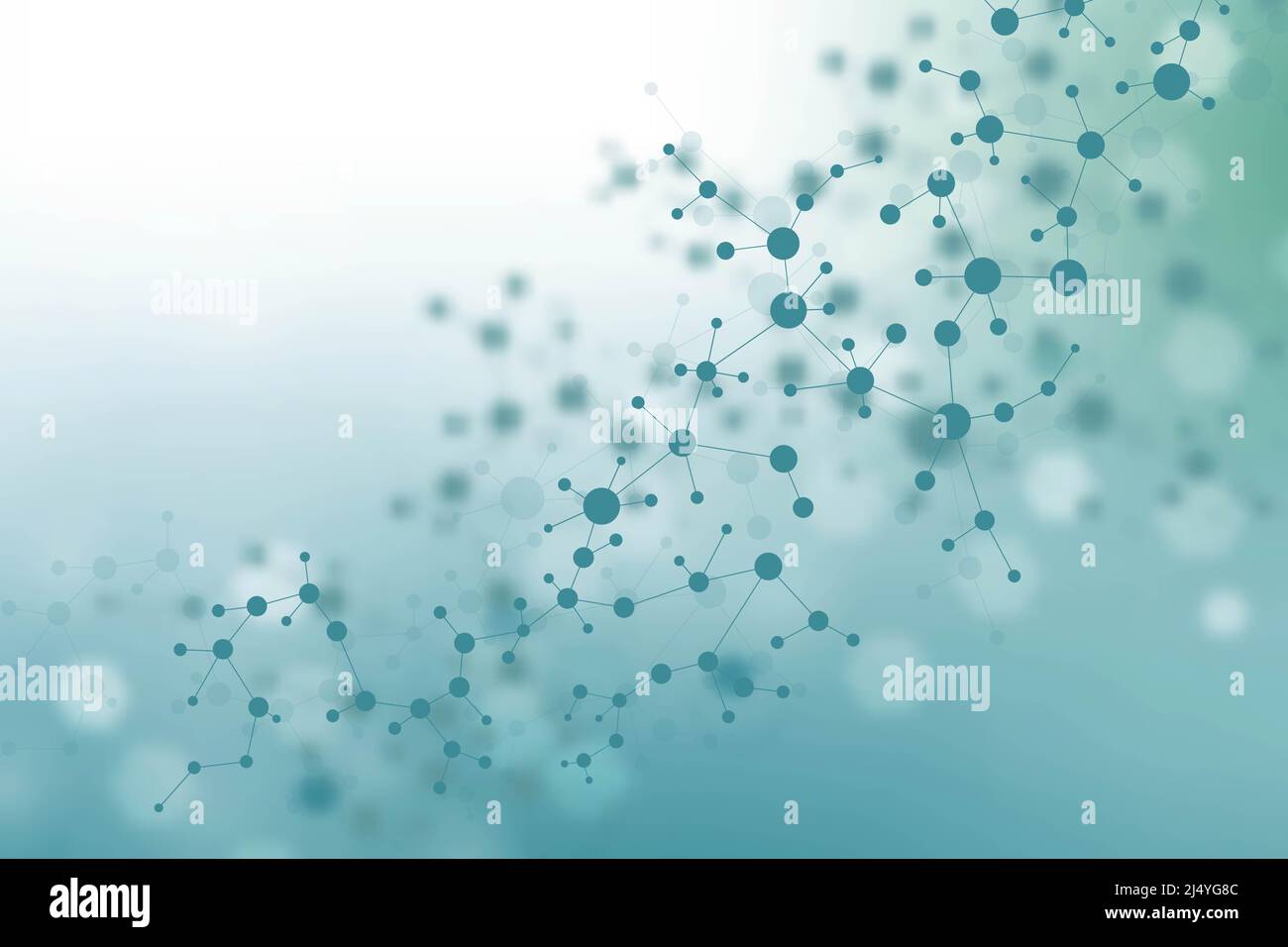 Structure molecule and communication. Dna, atom, neurons. Scientific ...