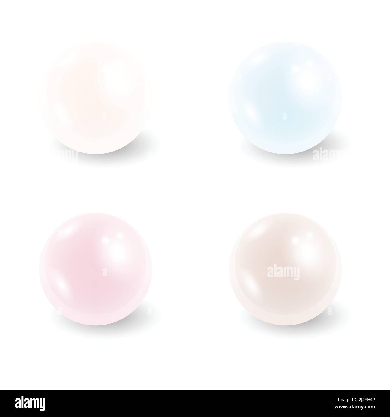 Realistic pearls Cut Out Stock Images & Pictures - Alamy