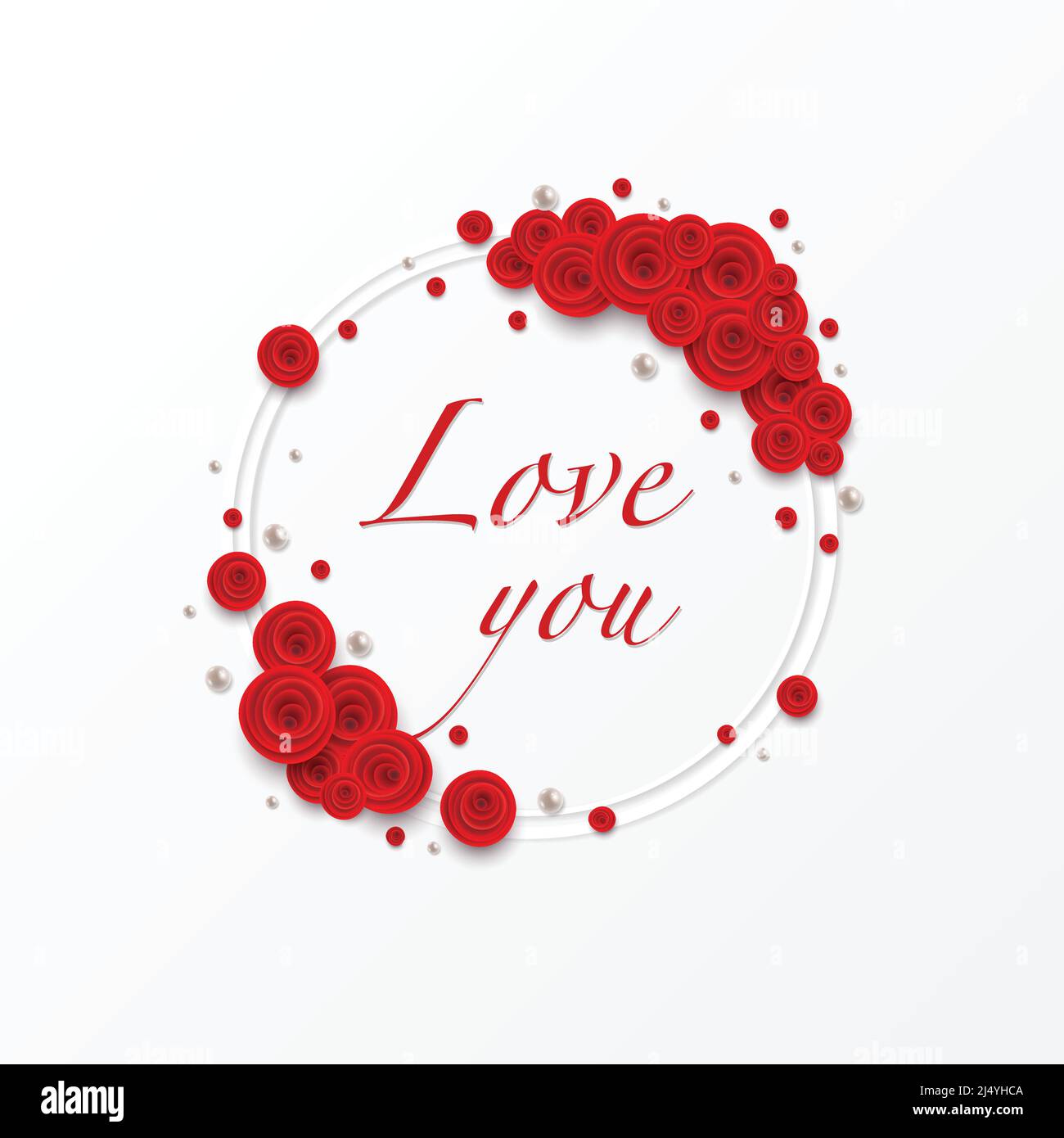 Rose flowers circle frame Stock Vector Image & Art - Alamy