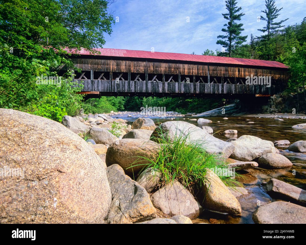 Albany Covered Bridge in Albany, New Hampshire. Located just off the ...