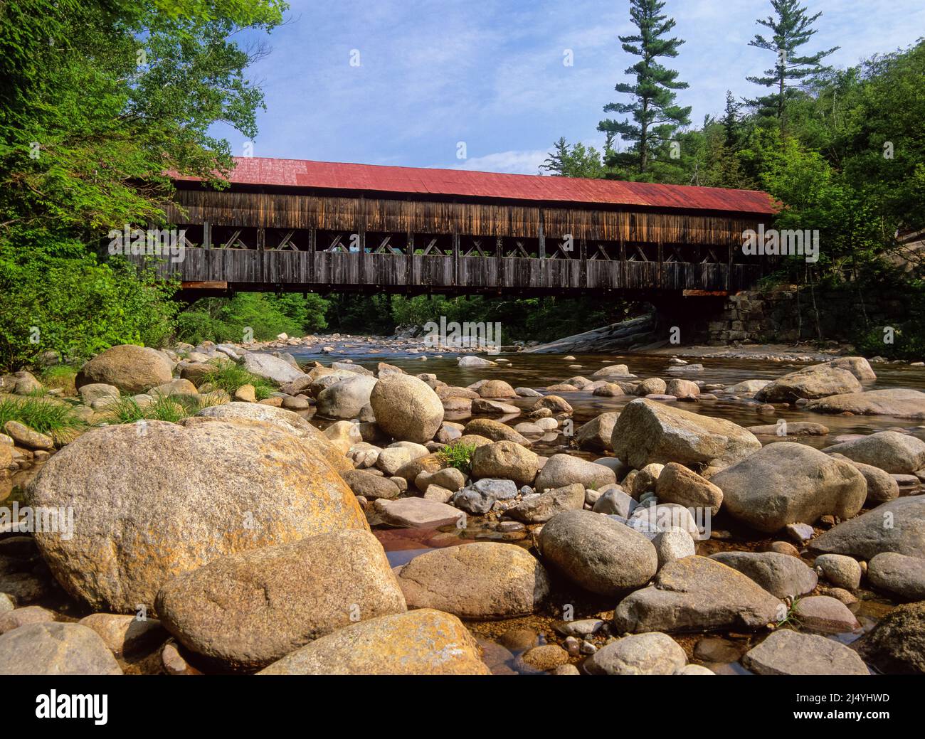 Albany Covered Bridge in Albany, New Hampshire. Located just off the ...