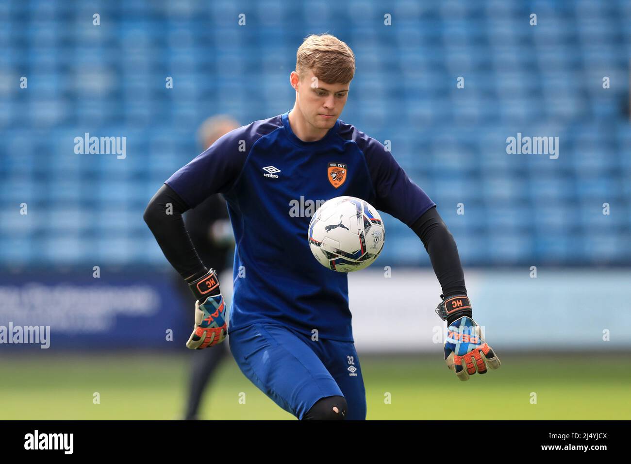 Harvey Cartwright #32 of Hull City warms up prior to kick off Stock ...