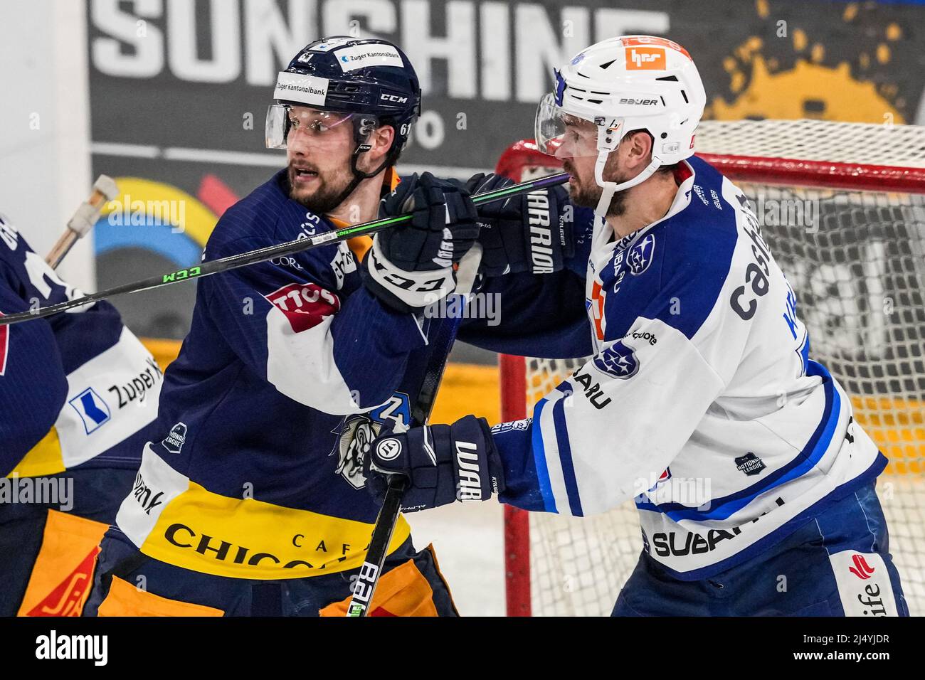 18.04.2022, Zug, Bossard Arena, Swiss National League Final Game 1: EV ...
