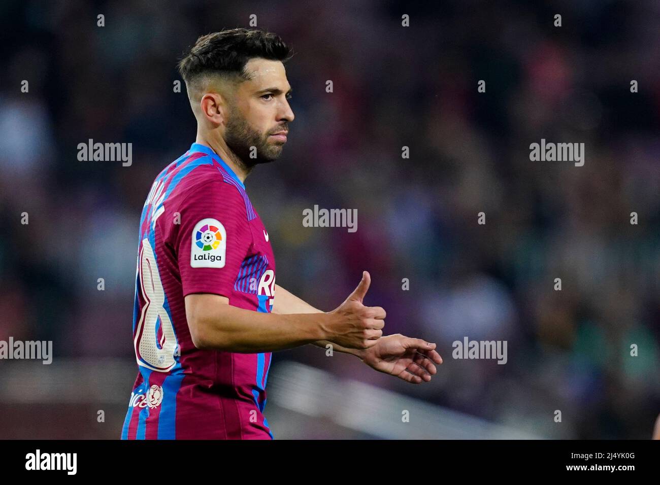 Jordi Alba of FC Barcelona during the La Liga match between FC ...