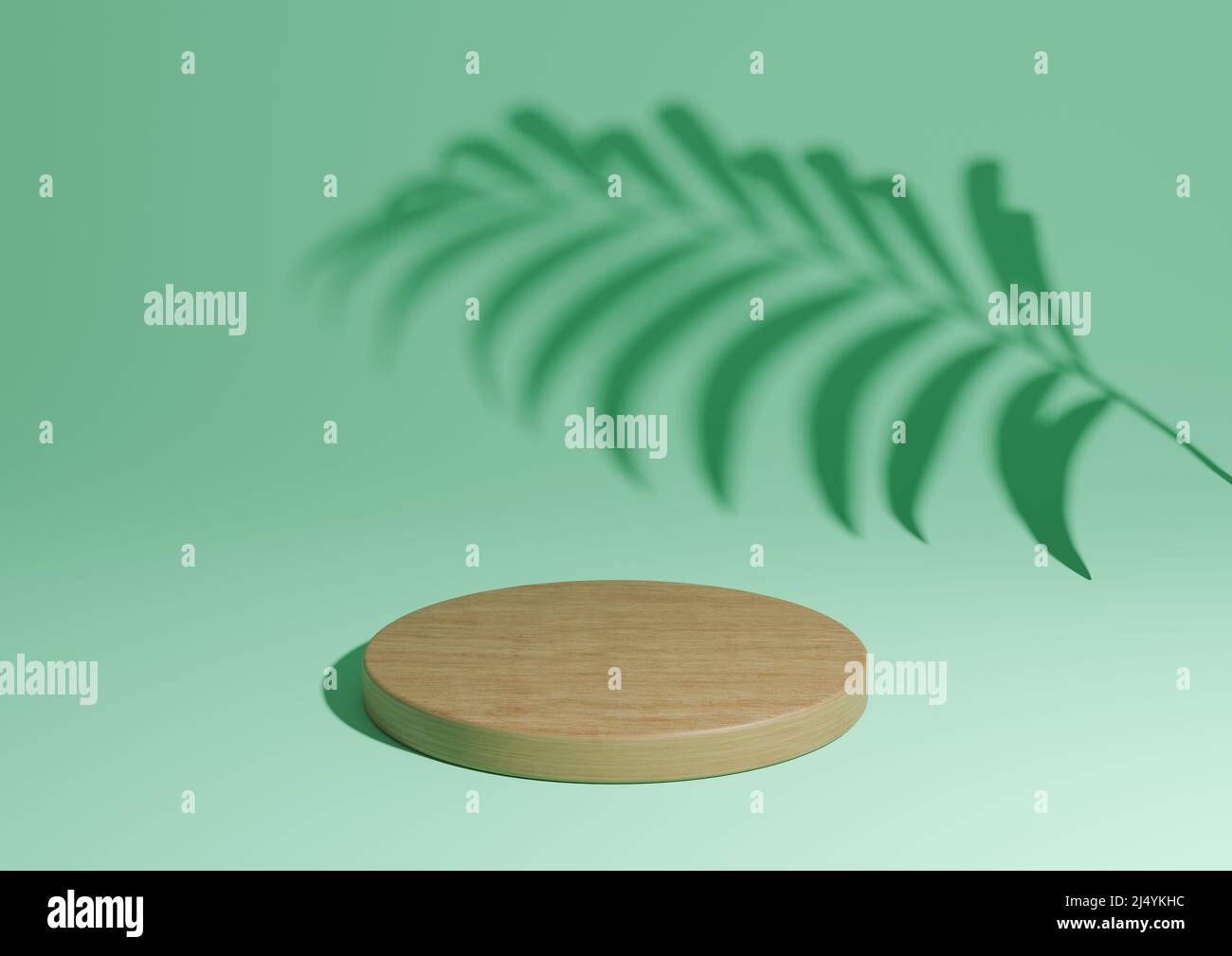 Bright turquoise green simple 3D render minimal natural product display ...