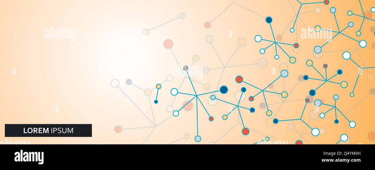 Dots with connections lines. Circle global connectivity design. Vector ...