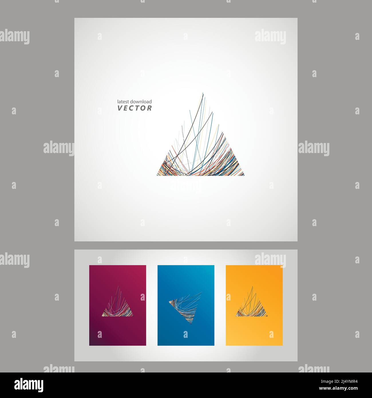 Geometry lines triangular shape. Abstract modern template illustration ...