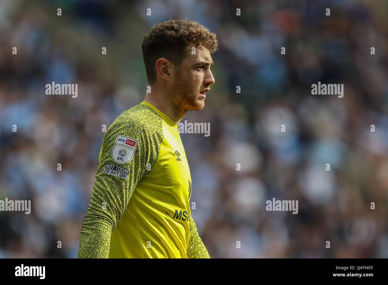 Coventry, UK. 18th Apr, 2022. Mark Travers #42 of Bournemouth during ...