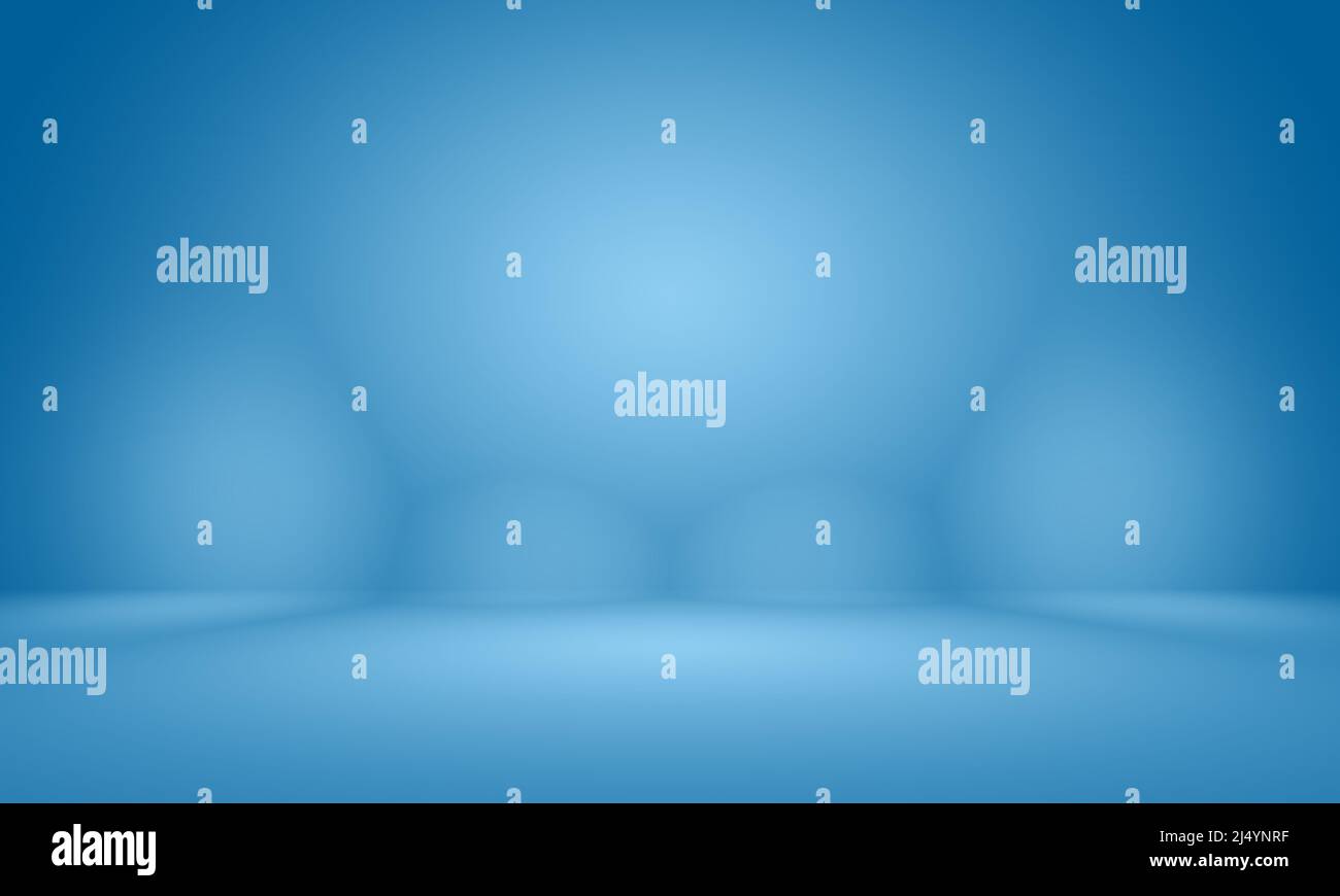 Abstract Smooth Dark blue with Black vignette Studio well use as ...