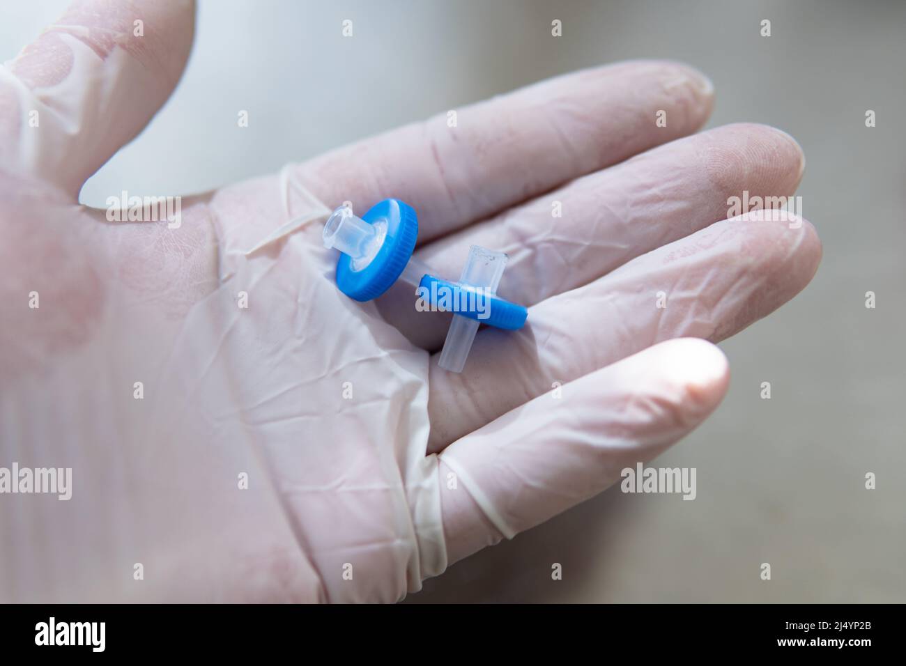 syringe filter. Modern methods of filtration in medicine Stock Photo ...
