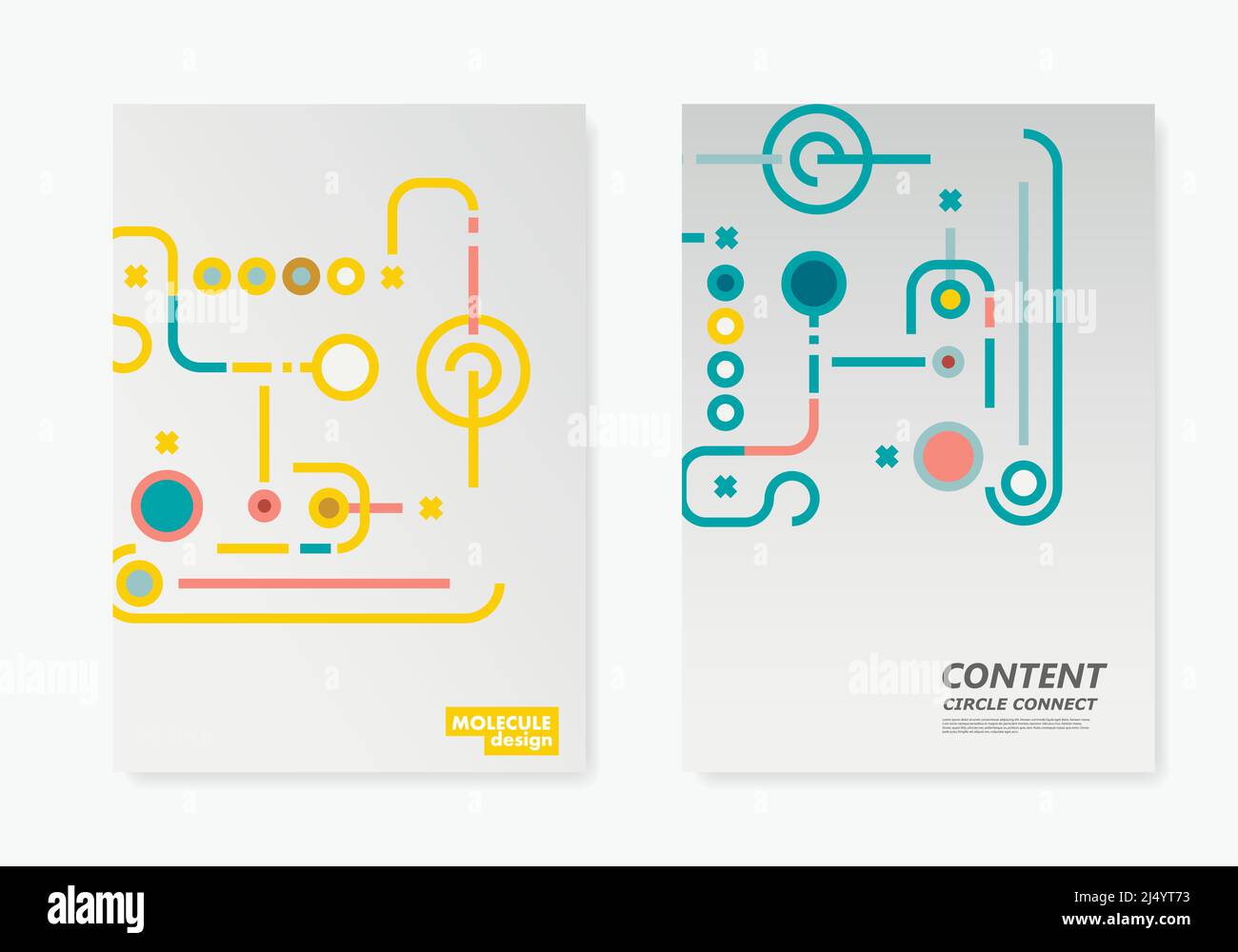 Abstract color bauhaus background. Shape illustration design. Vector ...