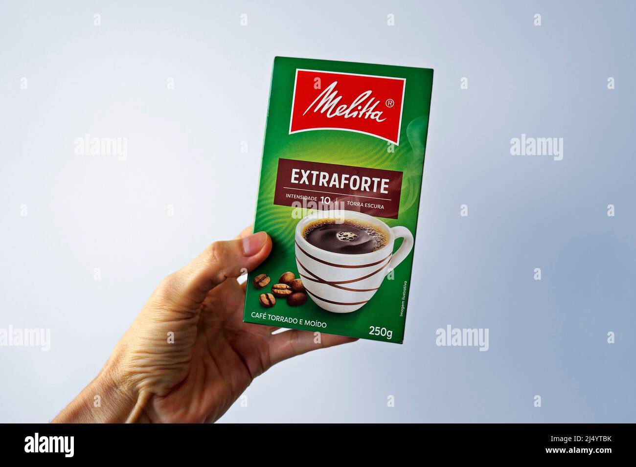 RIO DE JANEIRO, BRAZIL - APRIL 02, 2021: 250 grams of vacuum packed ...