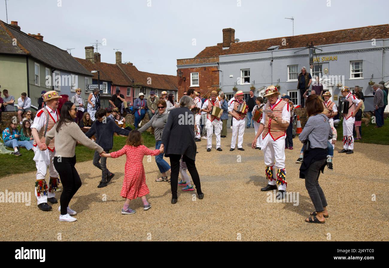 Public Participating with Thaxted Morris Men Dancing at Thaxted ...