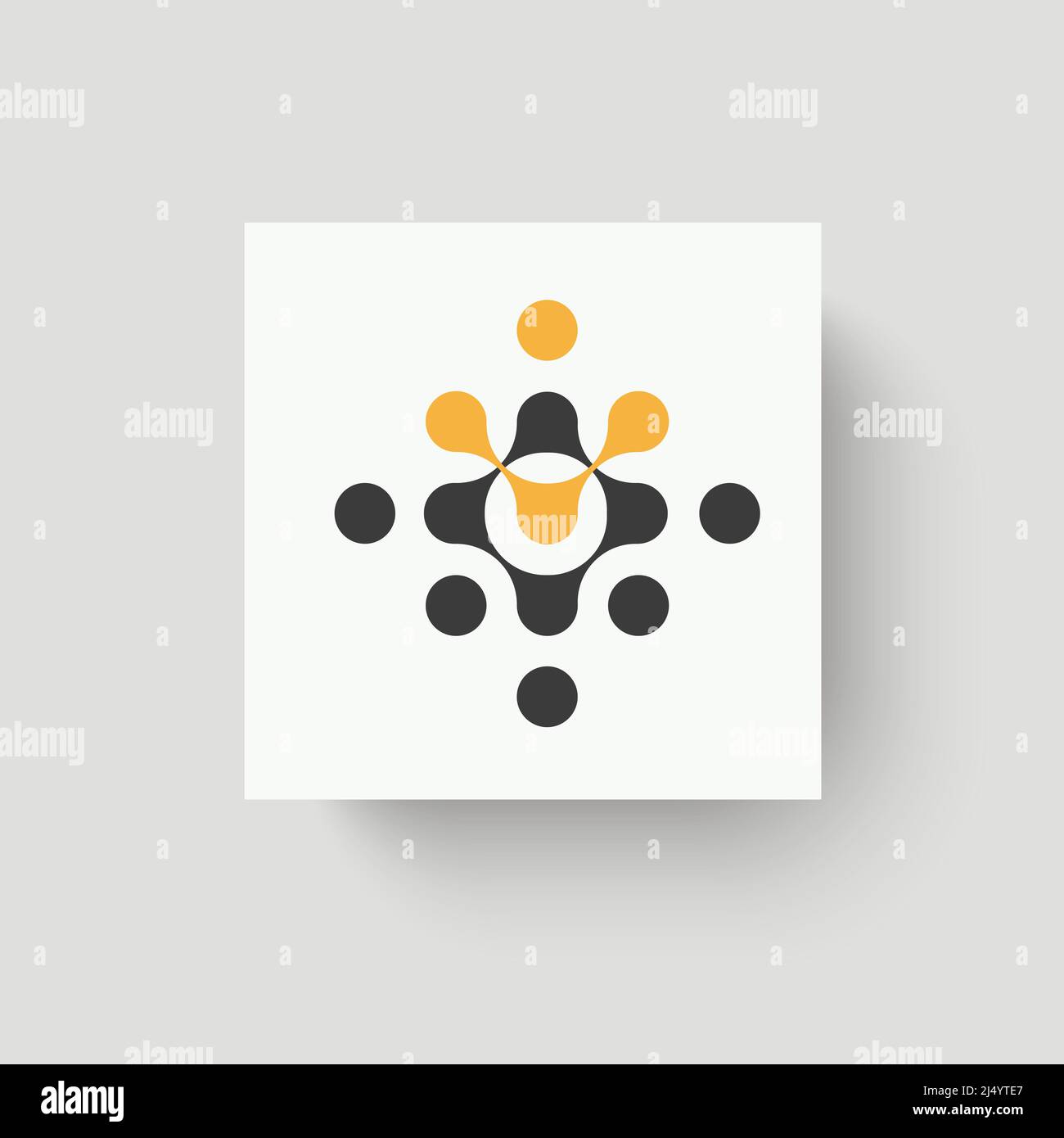 Vector element isolated shape. Biology scientific sign. Energy ...