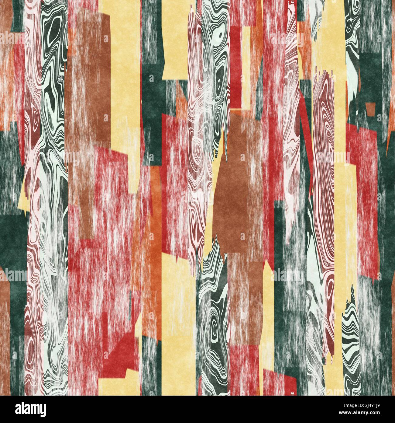 Seamless paper strip collage surface pattern design for print Stock ...