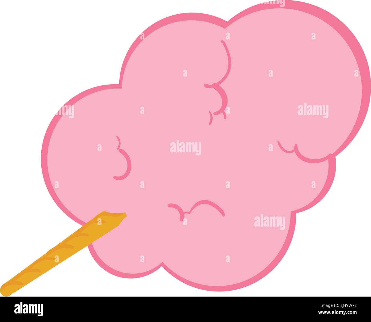 pink cotton candy Stock Vector Image & Art - Alamy