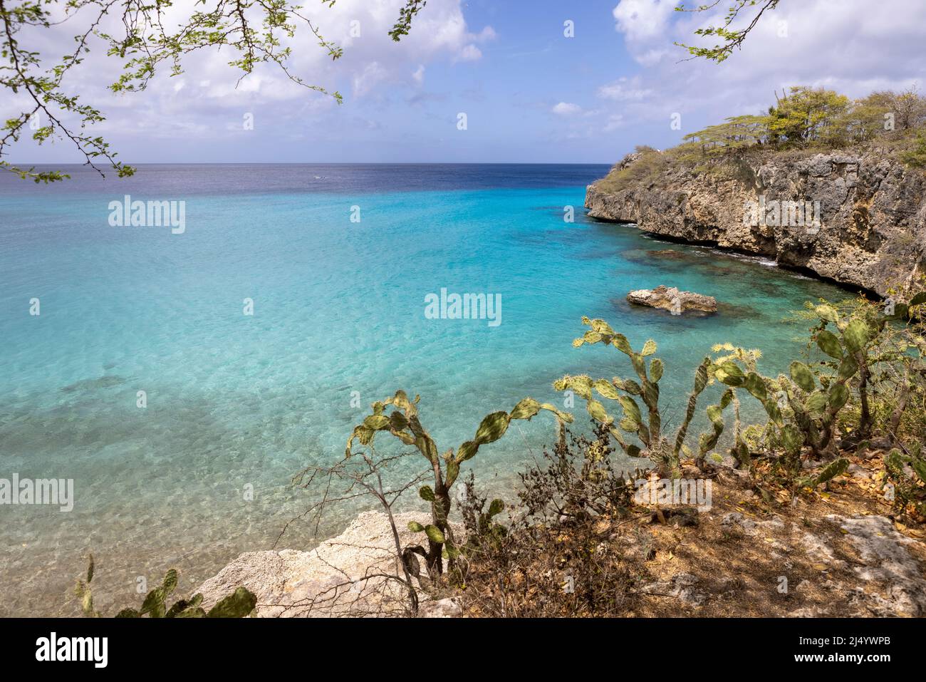 Holiday at Playa Jeremi on the Caribbean island Curacao Stock Photo - Alamy