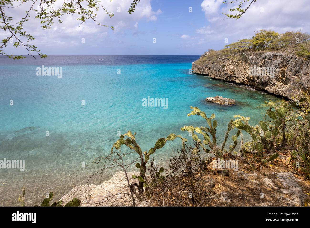 Holiday at Playa Jeremi on the Caribbean island Curacao Stock Photo - Alamy