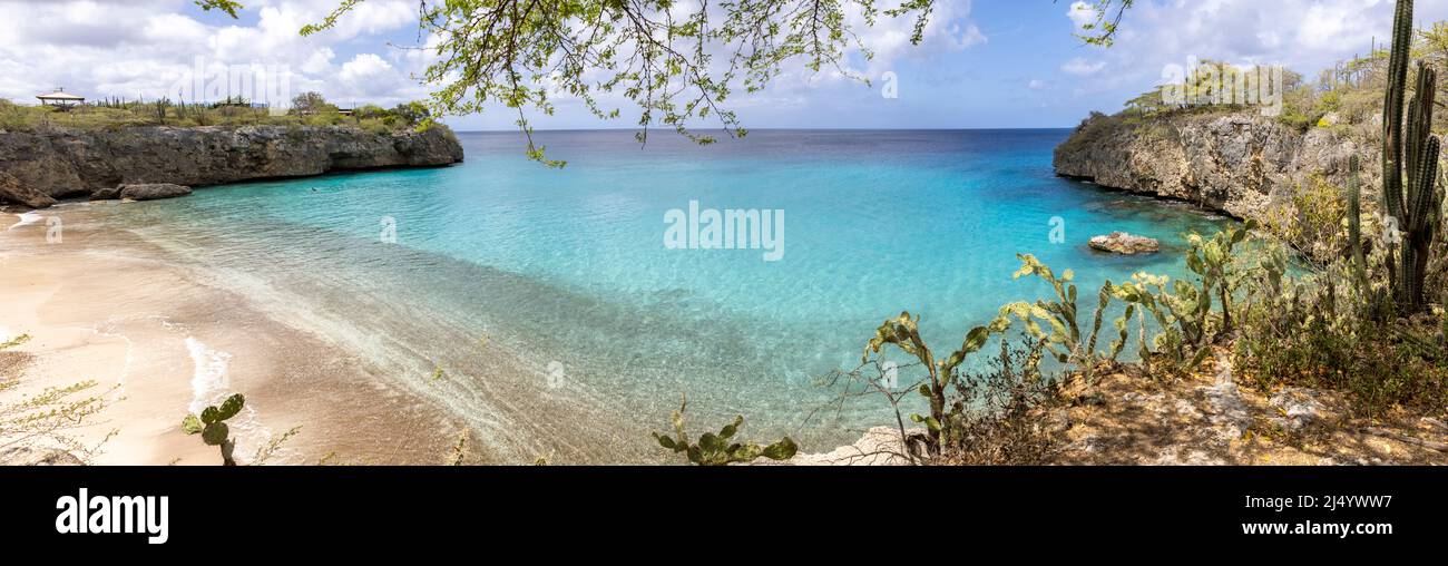 Holiday at Playa Jeremi on the Caribbean island Curacao Stock Photo - Alamy