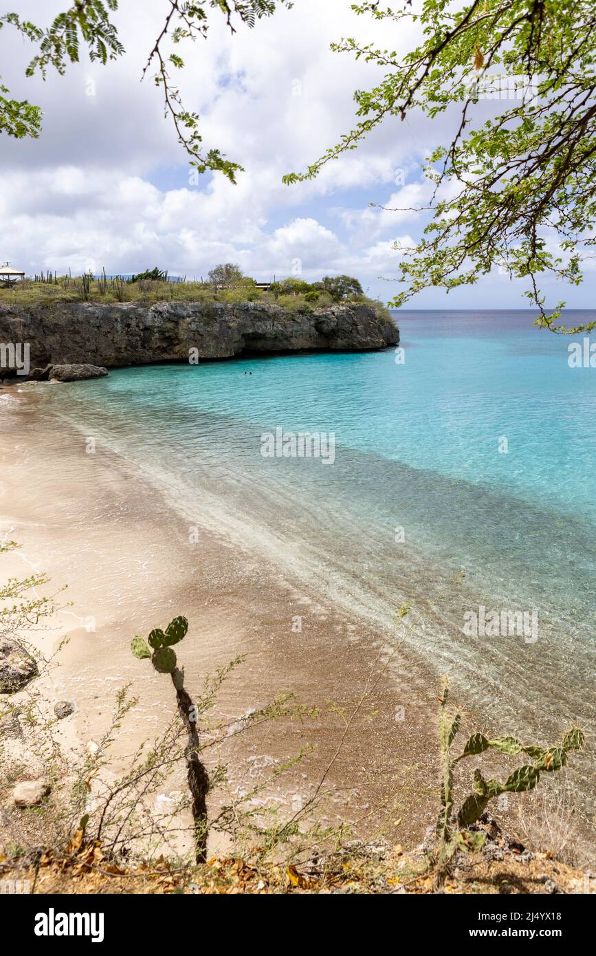 Holiday at Playa Jeremi on the Caribbean island Curacao Stock Photo - Alamy