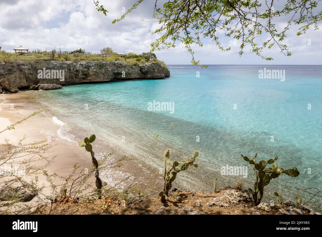 Holiday at Playa Jeremi on the Caribbean island Curacao Stock Photo - Alamy