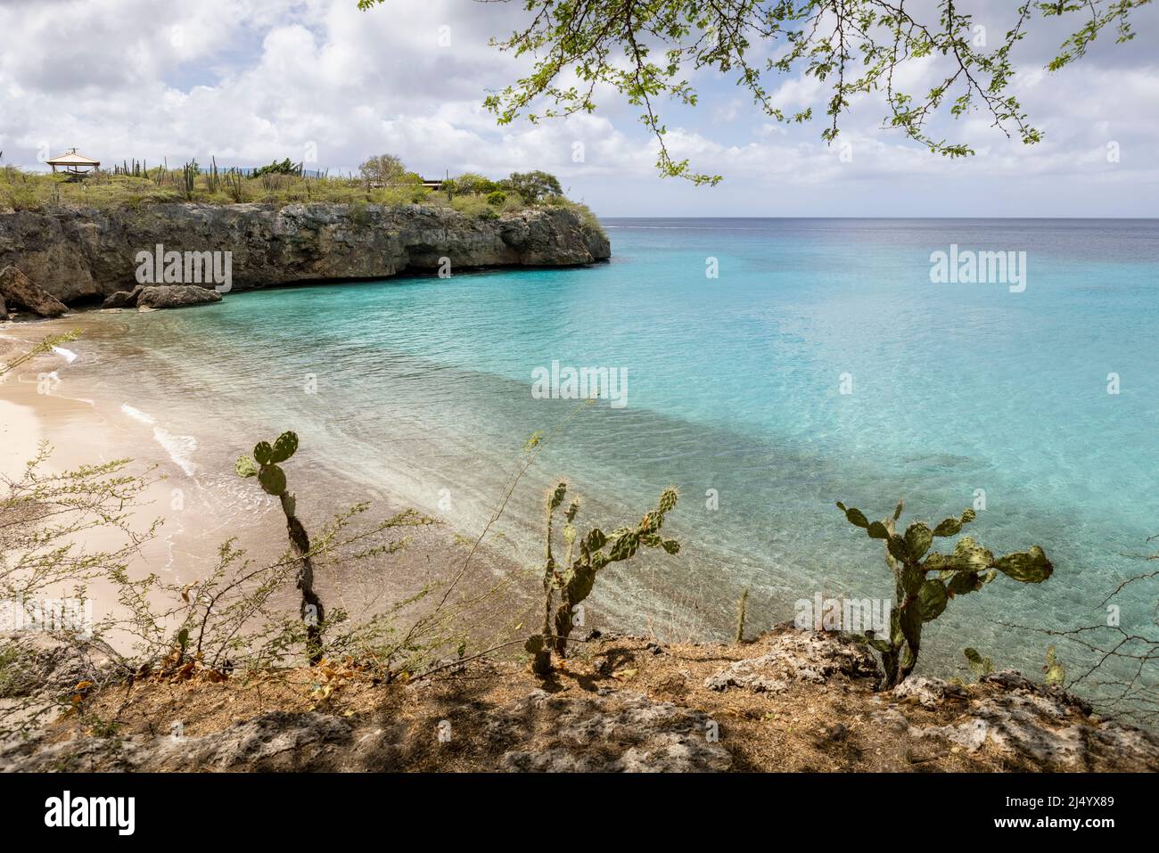 Holiday at Playa Jeremi on the Caribbean island Curacao Stock Photo - Alamy