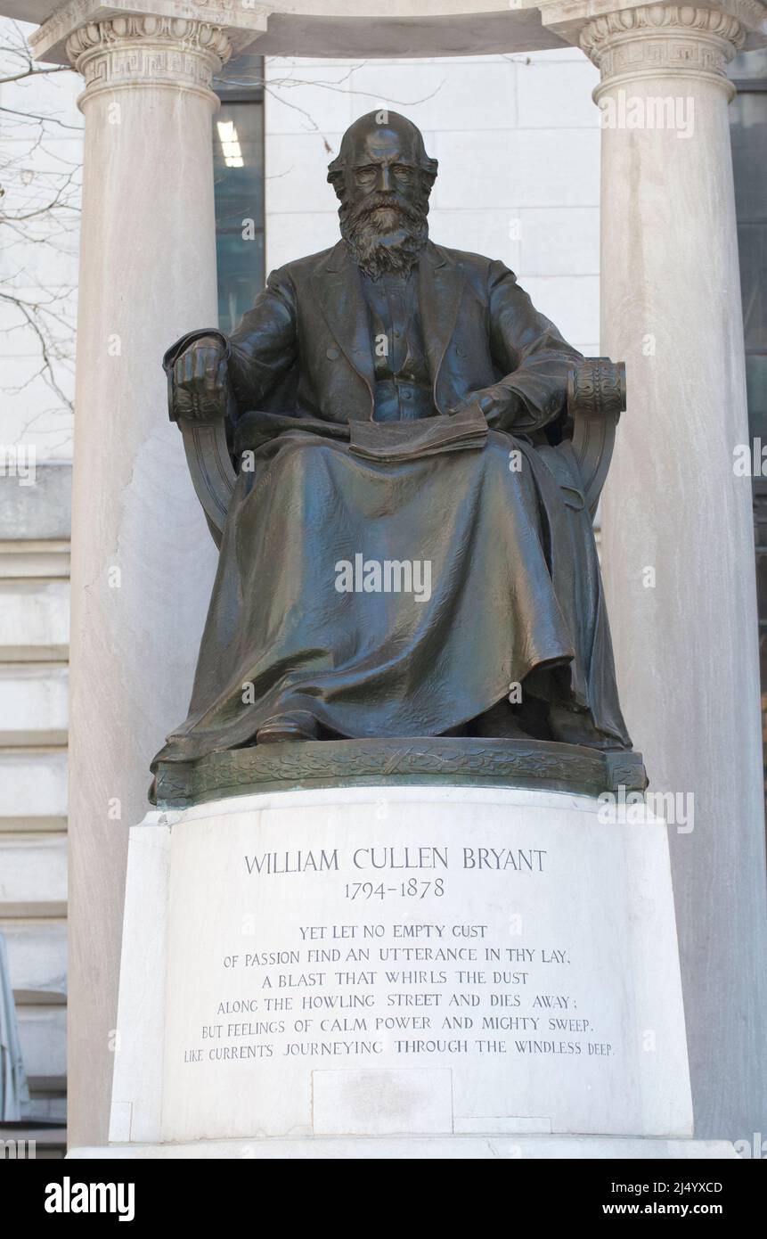 Bryant park statue hi-res stock photography and images - Alamy